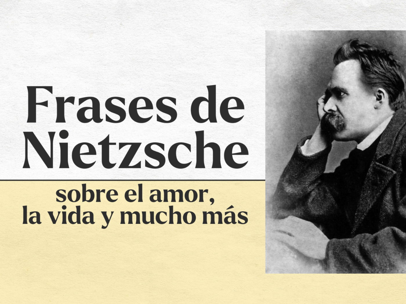 41 frases de Nietzsche sobre el amor, la vida y mucho más - Pensador