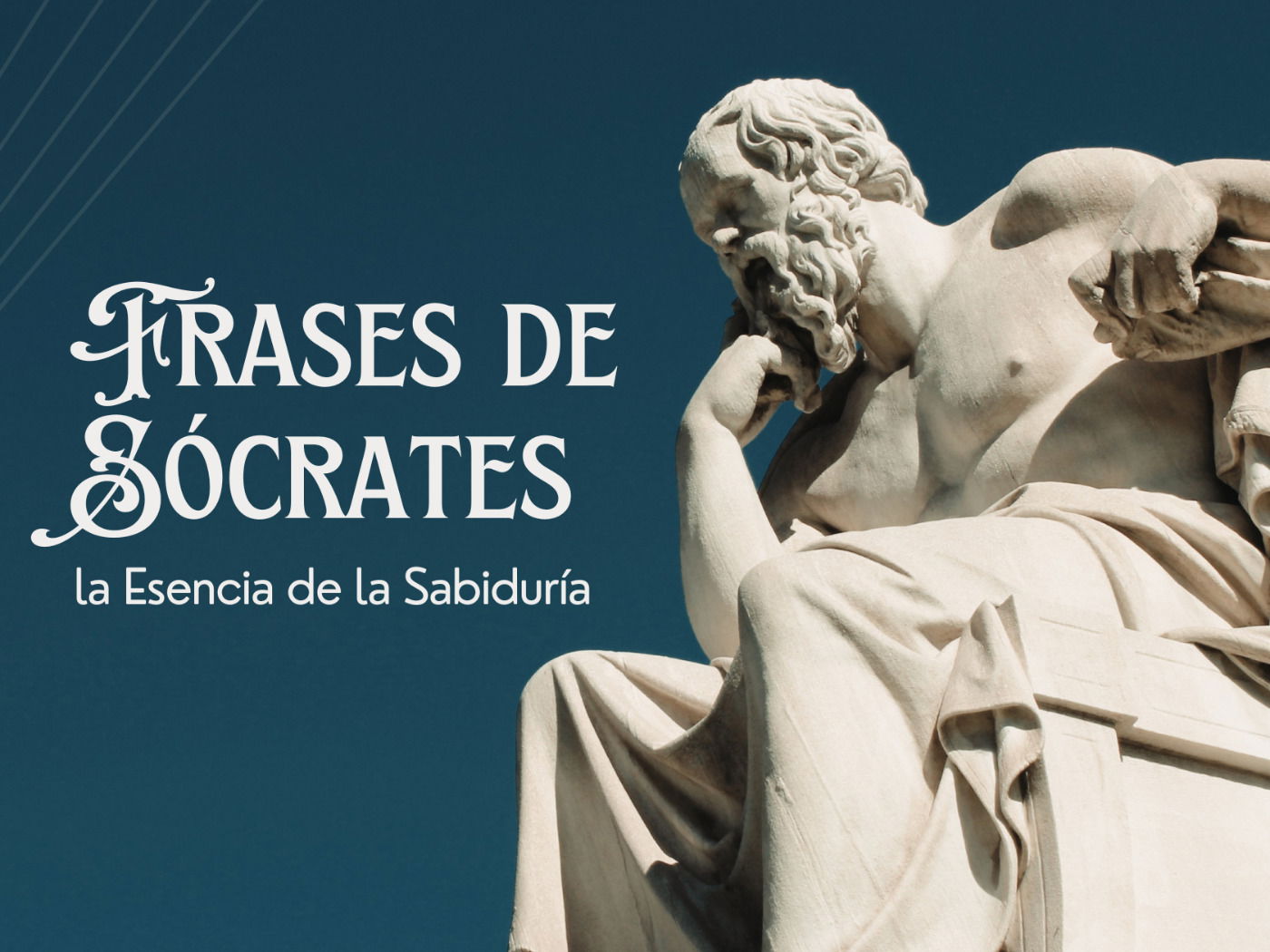 Las 12 frases más impactantes de Sócrates que inspirarán tu vida - Pensador