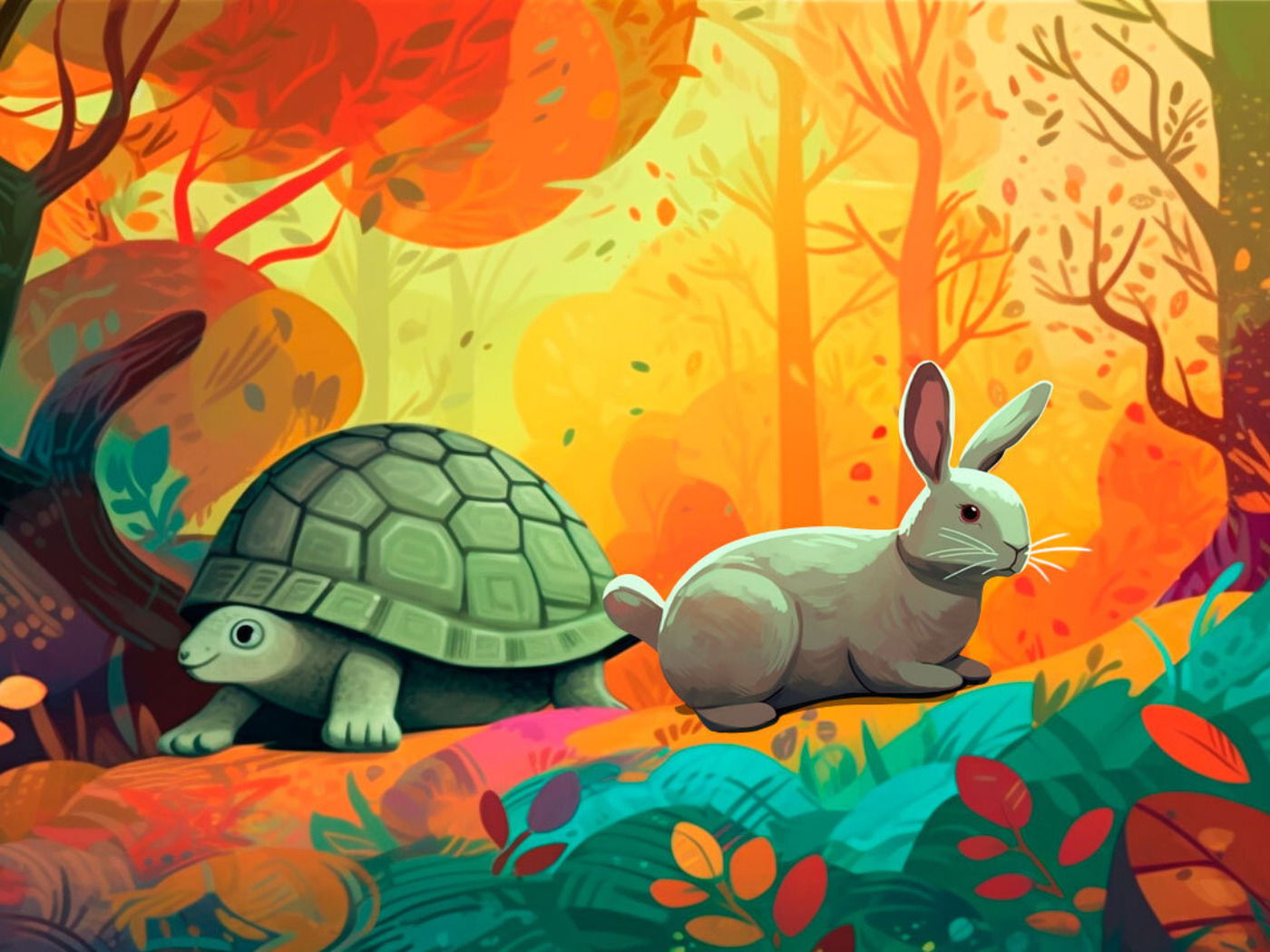 Cuento de la liebre y la tortuga - Pensador