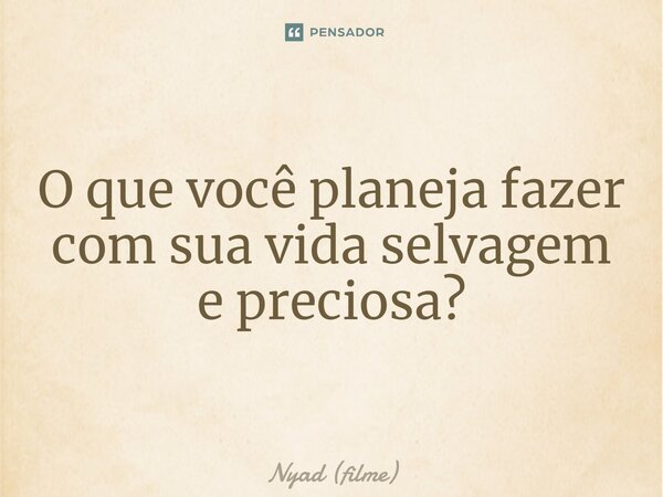 o Que Você Planeja Fazer Com Sua Nyad Filme Pensador