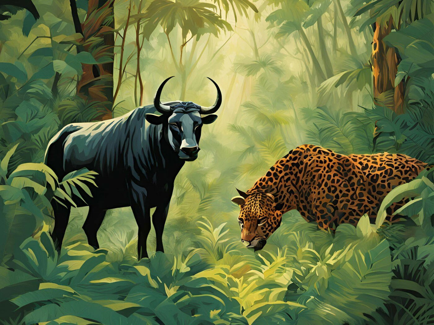 A Onça e o Boi - Pensador