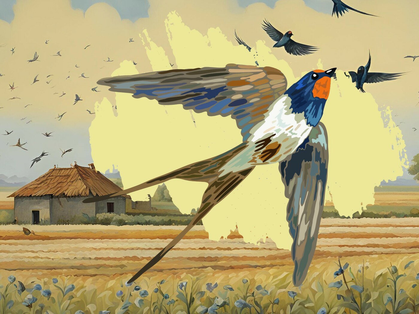 Fábula ⁠A Andorinha e as outras Aves (com moral da história) - Pensador
